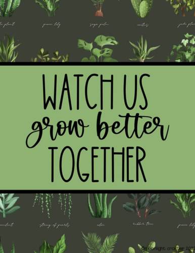 EDITABLE Bulletin Board Posters | Plant Lovers Organic Classroom Decor