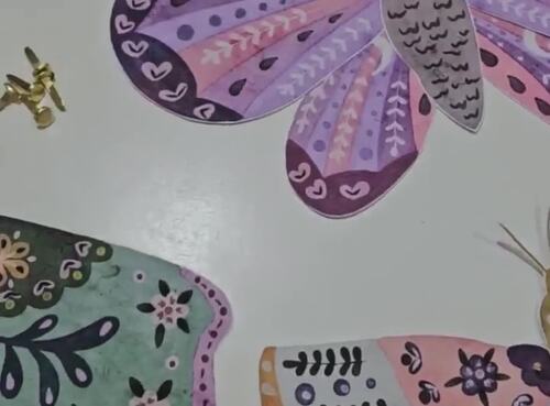 Articulated Paper Moths, Kids Paper Crafts,Moth Paper Puppets ...