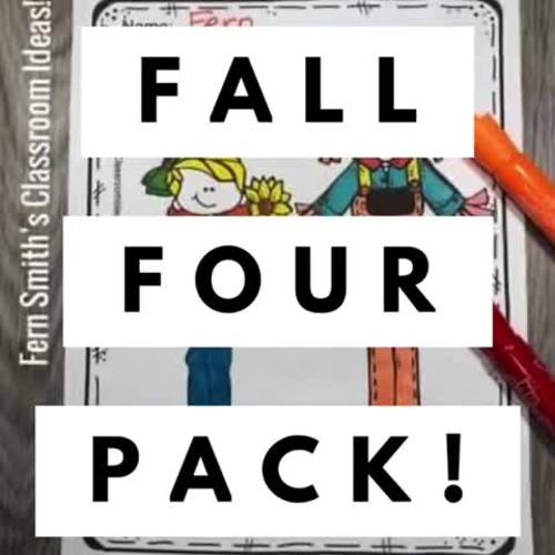 Fall Coloring Pages | Fall Coloring Book Four Pack Bundle | TpT