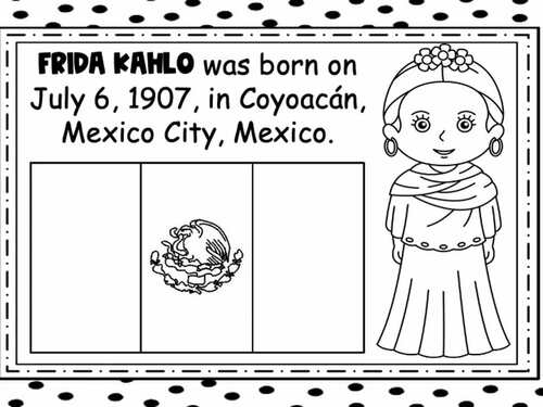 Frida Kahlo | Mini Book | Art Masters | TK - 5th | Art History | In ...