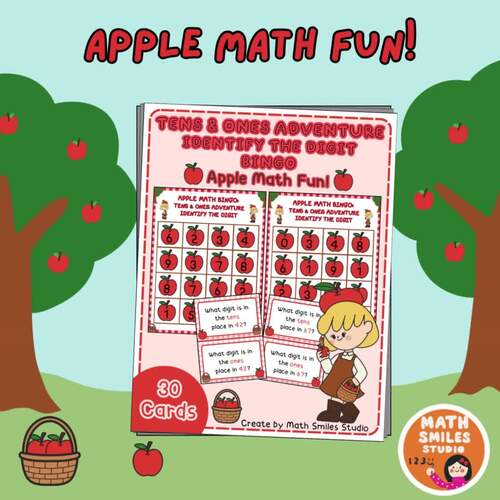 Apple Math Bingo: Tens & Ones Adventure – Identify the Digit | 1st ...