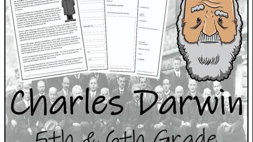 Charles Darwin Close Reading Comprehension Activity | 5th Grade & 6th Grade