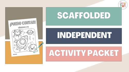 Spanish Journey with Los Números 6-10 Independent Activity Packet
