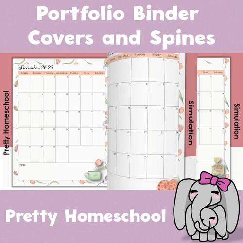 Printable and Editable Homeschool Binder Covers & Spines | 2025–2026