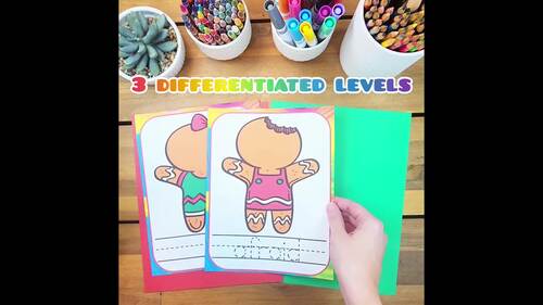 Gingerbread Cookie Social Emotional Centers: SEL Winter Literacy Activities