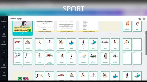 PORTUGUESE sports FLASH CARDS | sport portuguese Esportes by Language Forum
