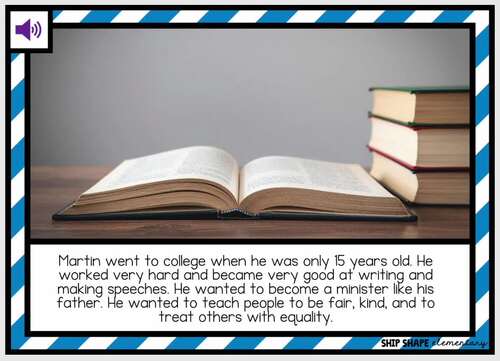 All About Dr. Martin Luther King, Jr. Boom Cards Digital Task Cards ...