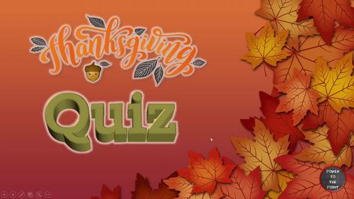 Thanksgiving - Interactive Words Quiz by Power to the Point | TPT