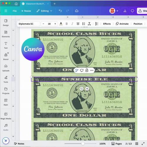 Editable Classroom Bucks – Printable Classroom Money | Reward System ...