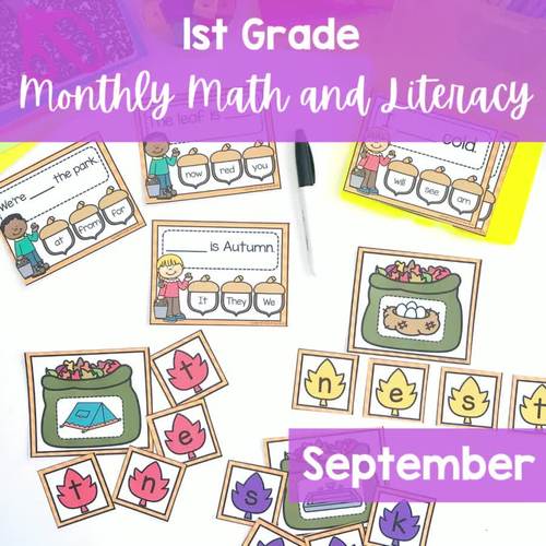 September & Fall Write the Room : First Grade Fall Math Games & Fall ...