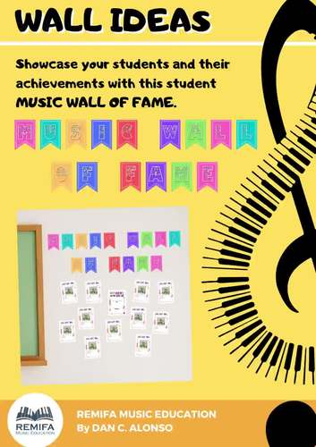 STUDENT WALL OF FAME - Music Themed wall of Fame by REMIFA Music Education