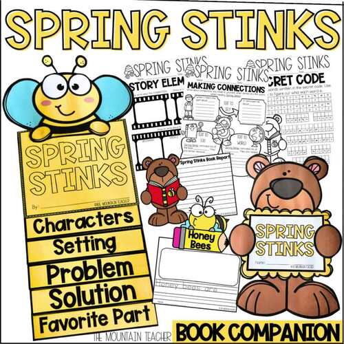 Spring Stinks Activities A Bruce Book Read Aloud Reading Comprehension