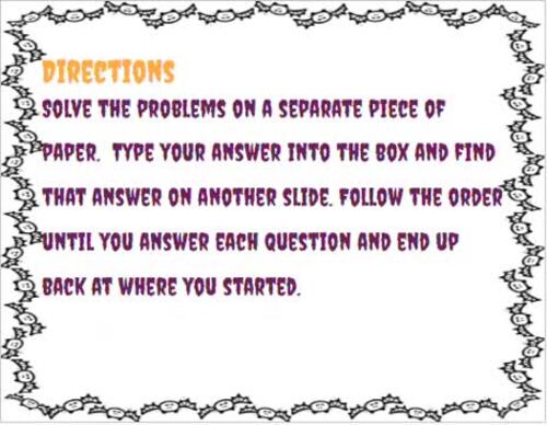 Multi-Step Percent Real World Word Problems Halloween Scavenger Hunt
