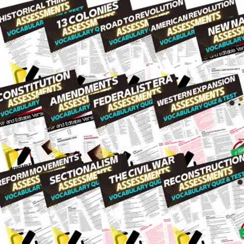 The Civil War Assessments, Tests, U.S. History Quiz by Learned Lessons LLC