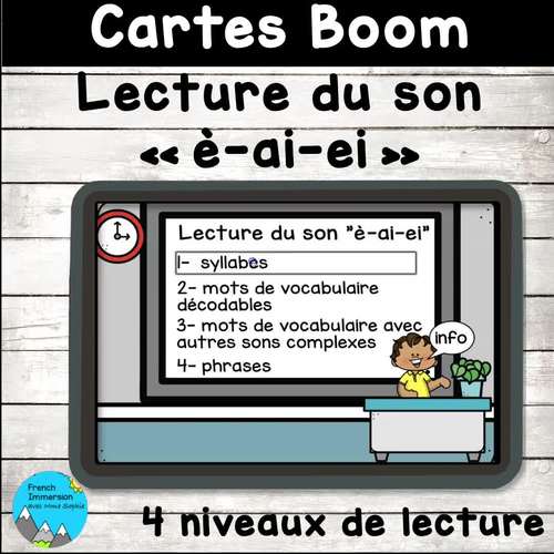 Sons composés French phonics son è lecture sur Boom™ avec audio | TPT
