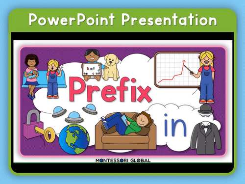 Prefix | in | Presentation | Boom Cards | Montessori Matching Cards and ...