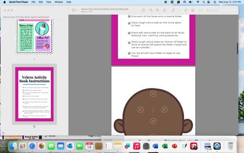 Build a Silly Face: Velcro Activity Folder by Mrs. Pompilii's Classroom