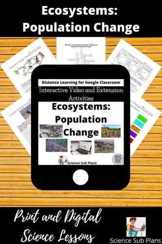 Ecosystems: Causes of Population Change- Interactive video and activities