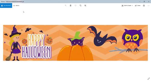 Halloween ANIMATED Virtual BANNER | VIRTUAL BANNER | GOOGLE CLASSROOM