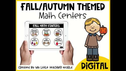 Fall Digital Math Centers by My Little Teaching World | TpT