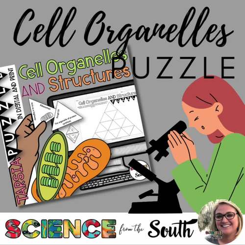 Plant and Animal Cell Organelles and Structures Tarsia Puzzle Activity