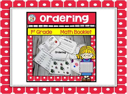 First Grade Math Journal for Ordering Numbers and Sorting by Size