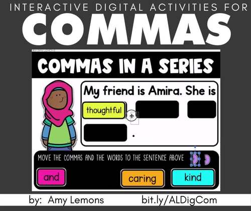 Digital Activities for Commas {Seesaw, Google Slides, PowerPoint} by ...
