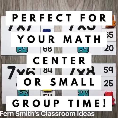 Multiplication Clip Cards by Fern Smith's Classroom Ideas | TPT