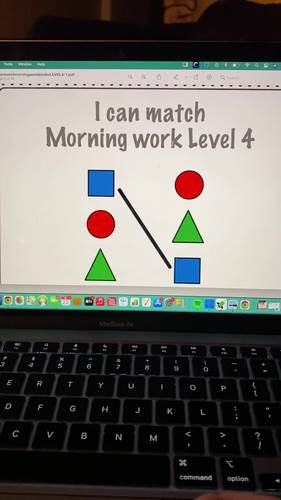 Adapted Morning Work For Students With Autism 1st Grade by TheAutismHub
