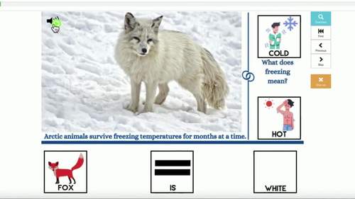 Arctic Animals Winter No Prep Boom Cards for Speech Therapy & Early ...