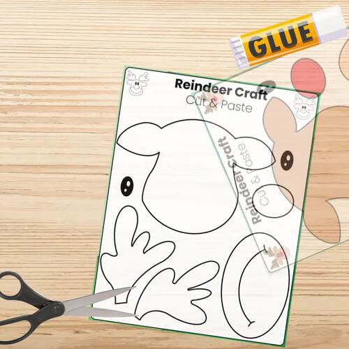 Reindeer Craft Template-Build a Reindeer-Winter Bulletin Board Craft ...