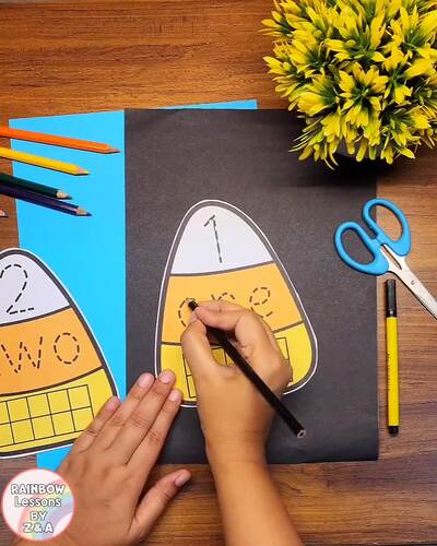 Candy Corn Math Craft | Numbers 1 to 20 | Candy Corn Craft Activities ...