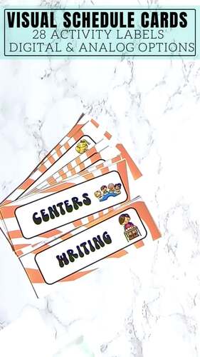 Visual Schedule Cards | Retro Groovy Classroom Decor | TPT