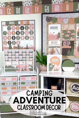 Camping Adventure Classroom Decor Bundle | Nature Classroom Decor ...