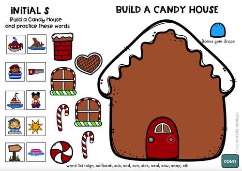 Build a Candy House Articulation BOOM Cards: BUNDLE for speech therapy