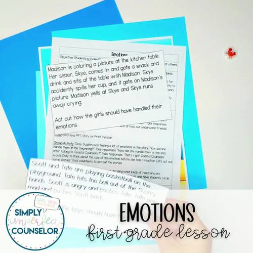 Understanding Emotions Counseling Lesson - 1st Grade | TPT