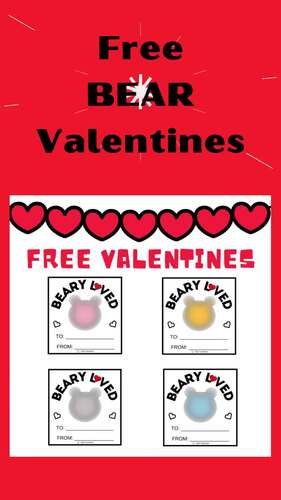 Show Your Love with Bear Valentines - Get Yours Today! by Teachtree