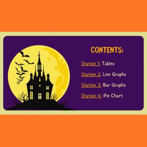 Halloween Stations: Tables and Graphs by Dr B Science | TPT