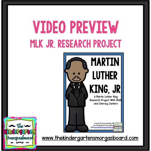 Video Preview: Martin Luther King Research Project! | TpT