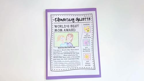 Mother's Day Writing - Newspaper Activity (Print and Digital) | TPT