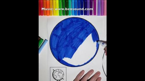 Earth Day Craft Cut and Paste Globe Fine Motor Activity Scissor Skills