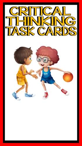 CRITICAL THINKING TASK CARDS Sports Vocabulary Fractions by Barbara Evans