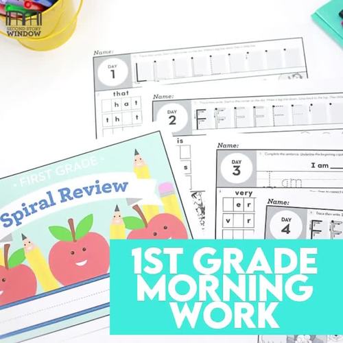 1st Grade Morning Work & Bell Ringers for Daily Math & Language Review ...