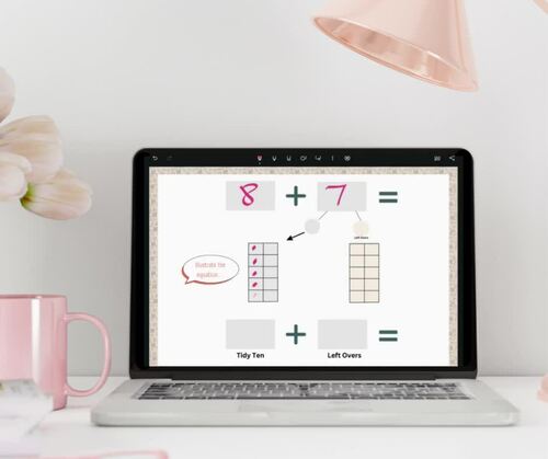 Tens Frame Addition: Adding Through Tens using Tens Frames | TPT