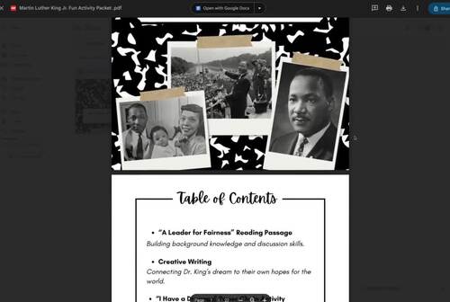 Martin Luther King Jr. Activity Packet | MLK Day | Black History Month