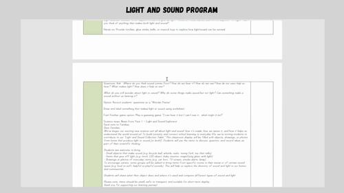 Light & Sound Science Pack - Stage 1 Program PowerPoint Aligned to NSW ...