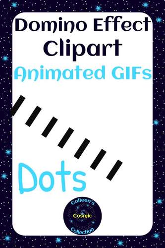 Domino GIFs BUNDLE - Animated Dominoes Clipart by Colleen's Cosmic ...