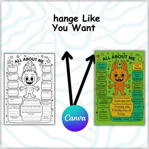 All About Me Labubu | Back to School Icebreaker | First Week of School Art