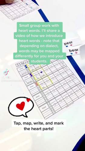 Heart Word Mapping with Primary Lines - Promote Orthographic Mapping ...