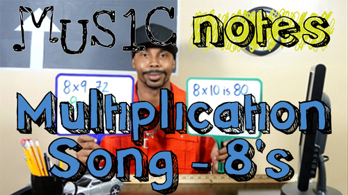 8's Multiplication Song - Show You How to Count By 8's by Music Notes